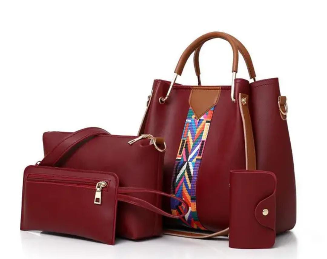 Set de Carteras de Dama 4 en 1 | Metaimportaciones